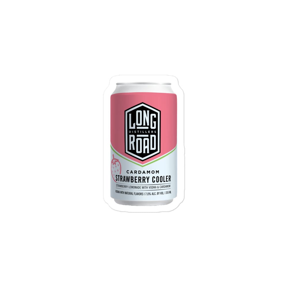 Strawberry Cooler RTD Sticker | Long Road Distillers
